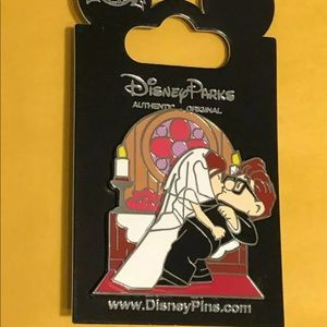Disney | Jewelry | Disney Pixar Up Pin Carl Ellie Kissing Wedding Pin ...